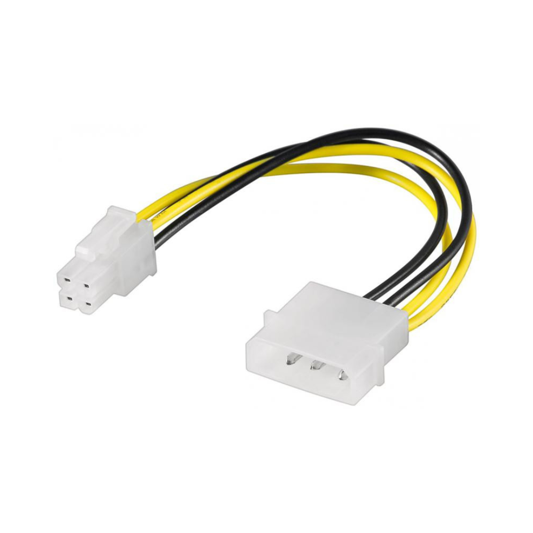 Cable / Adaptador de Alimentación Para PC Molex Macho a 4 Pines Cables ...