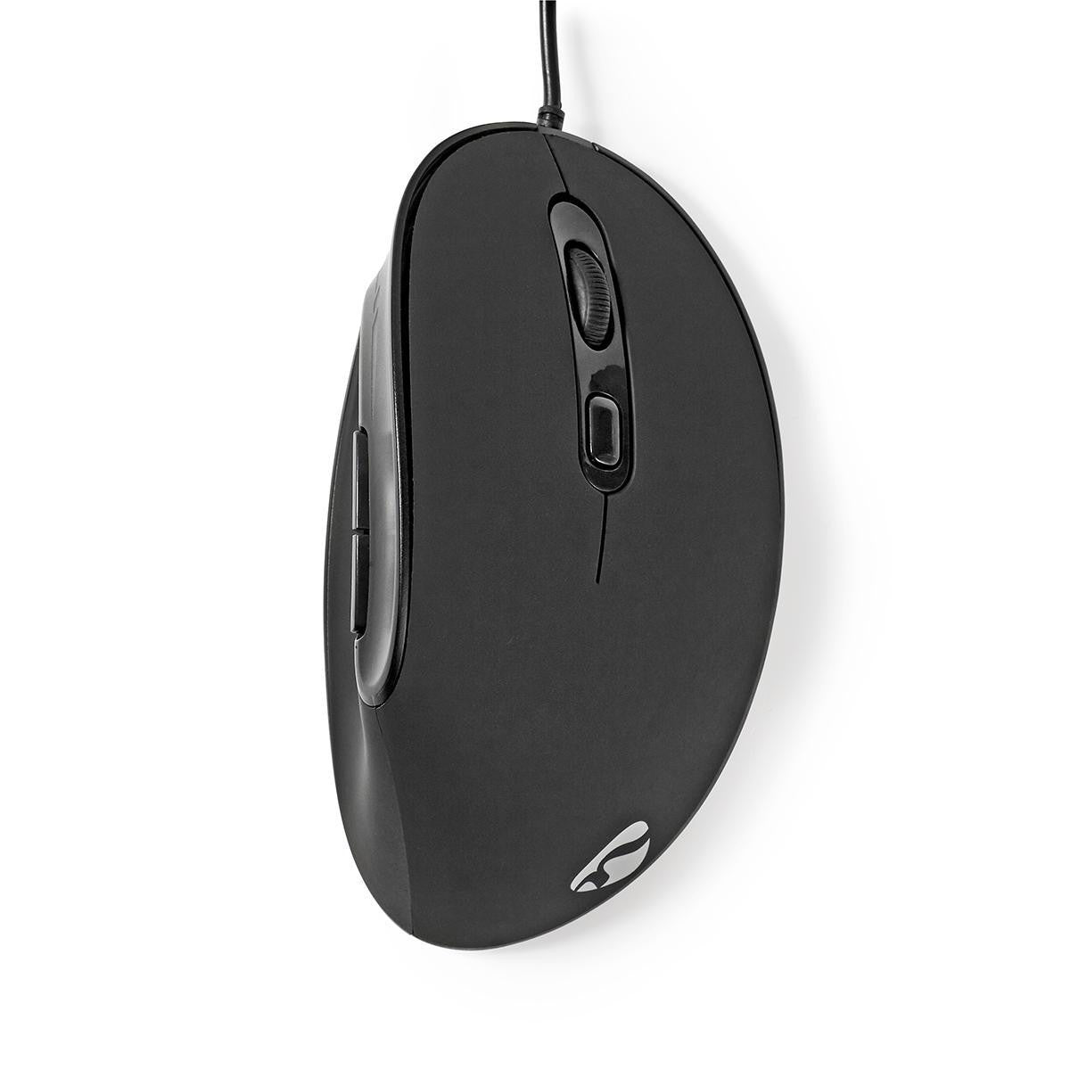 Ratón con Cable Ergonómico | 3200 DPI 6 Botones Negro – TiendaCables