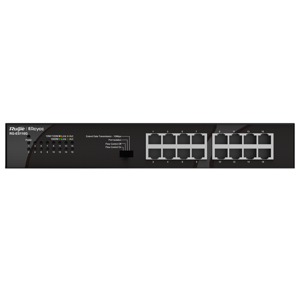 Reyee Switch Sobremesa y enrackable de 16 puertos Gigabit – TiendaCables
