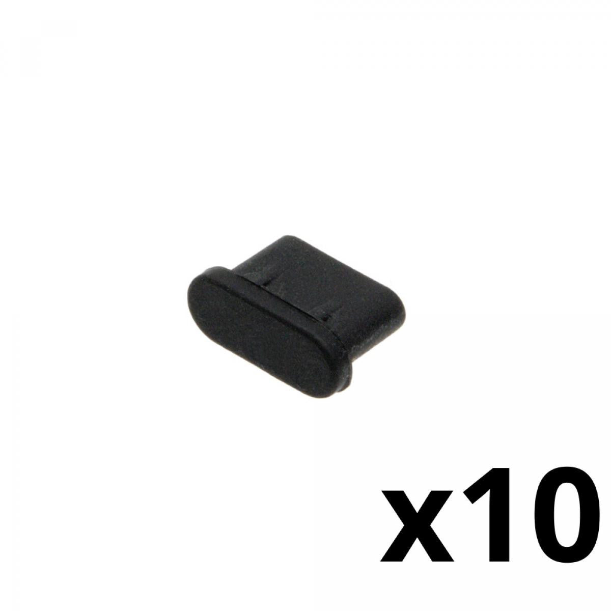 Tapón de protección para Conector USB-C hembra - Color Negro - 10 Unid ...