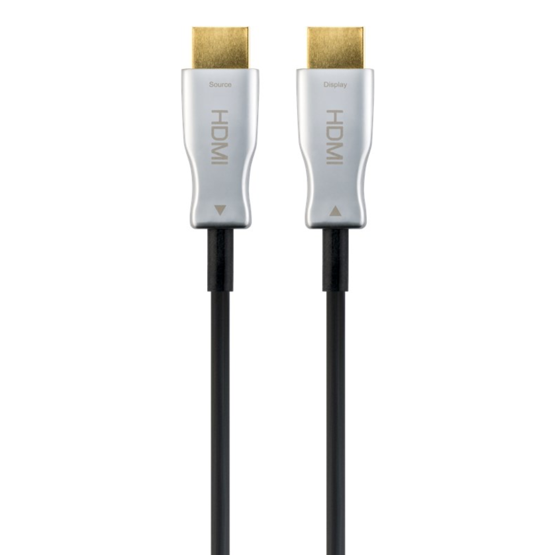 HDMI 2.0 de fibra óptica 4K 60Hz, 20m, conector plata – TiendaCables
